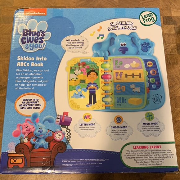 Nickelodeon | Toys | Leap Frog Blues Clues You Skidoo Into Abcs Book ...